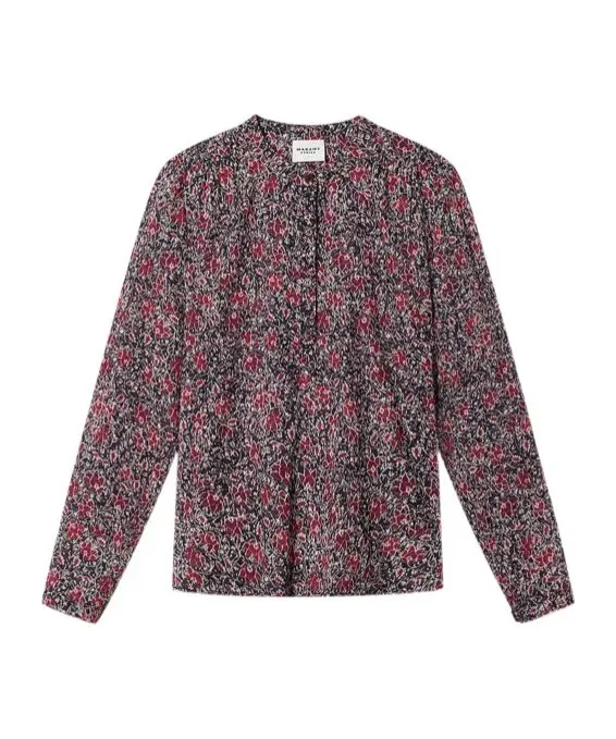 Isabel Marant Étoile Maria Floral Printed Blouse - Crushed Berry