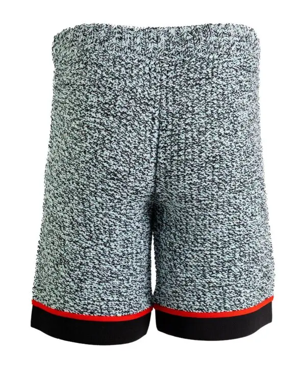 Casablanca Textured Knit Shorts With Logo Patch