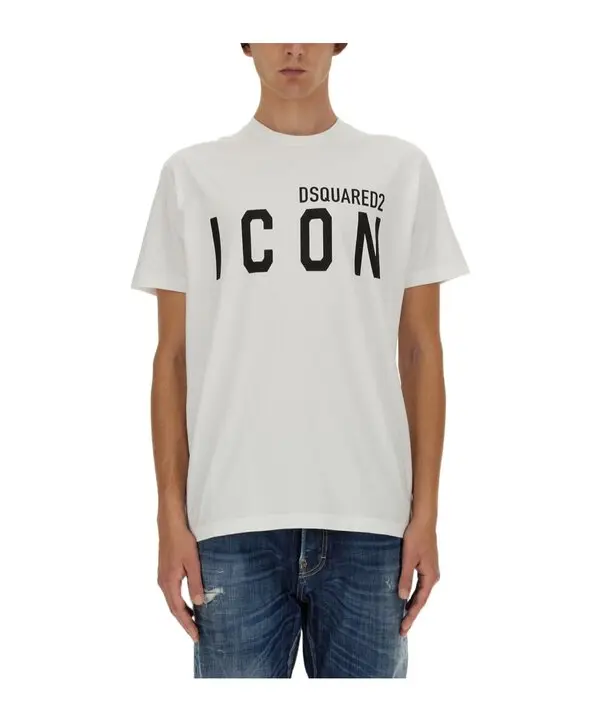 Dsquared2 Icon Printed Crewneck T-shirt - White