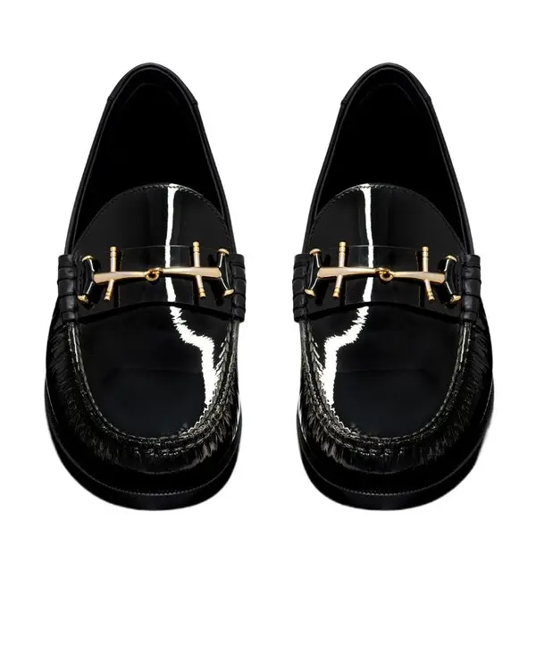 Saint Laurent Le Loafer Penny Slippers - Black