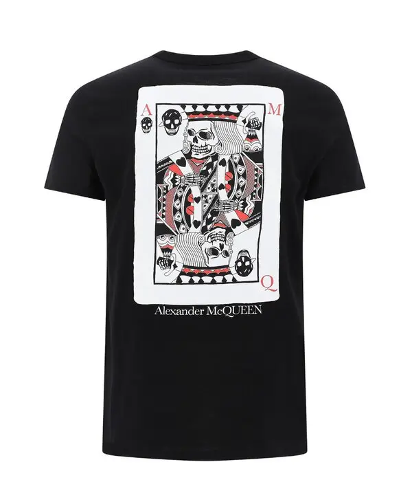 Alexander McQueen T-shirt With Round Neck And Short Sleeves
