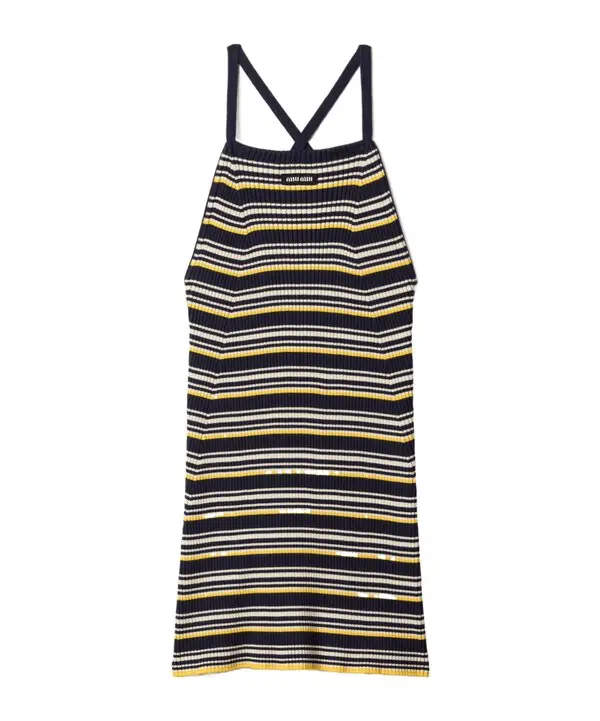 Miu Miu Striped Mini Dress