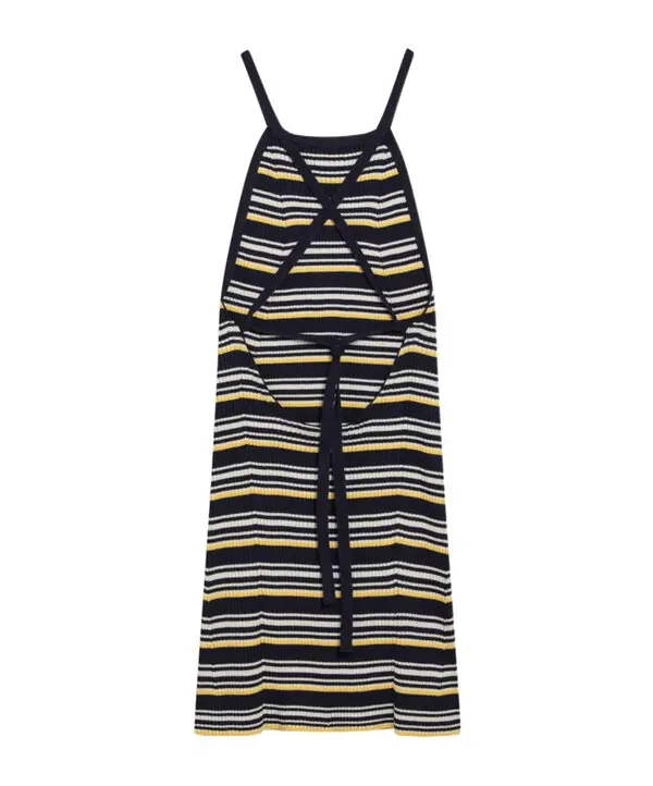 Miu Miu Striped Mini Dress - Blue