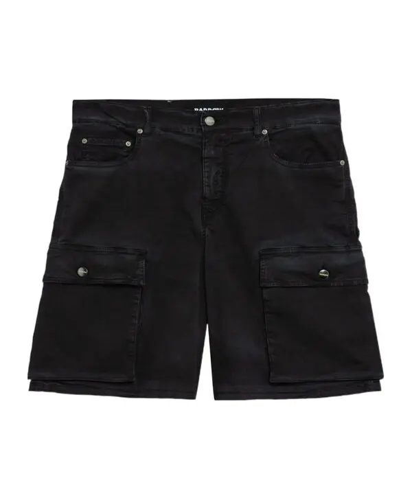 BARROW Knee-length Cargo Shorts - Black