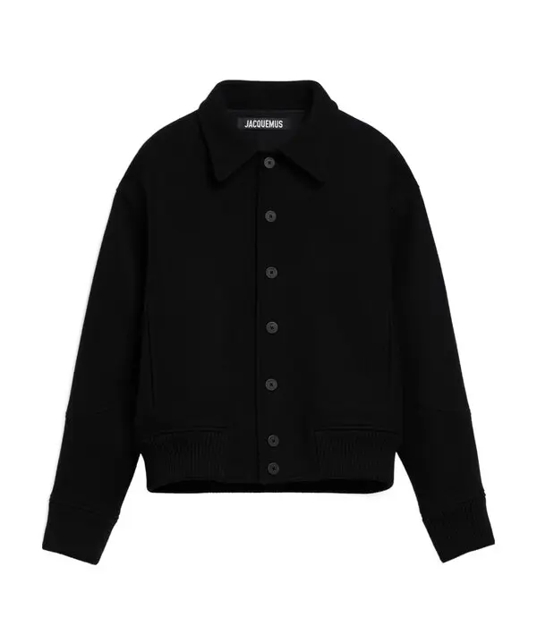 Jacquemus The Feltro Bomber Jacket - Black
