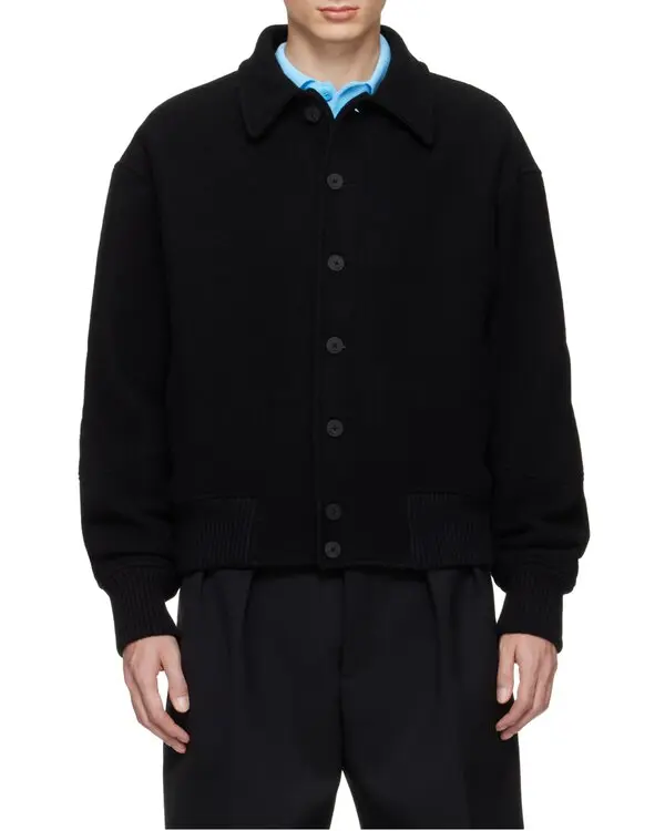 Jacquemus The Feltro Bomber Jacket - Black