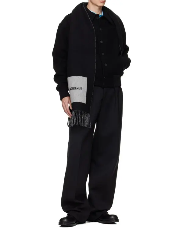 Jacquemus The Feltro Bomber Jacket - Black