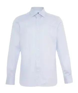 Zegna Lapel Long-sleeved Shirt - White