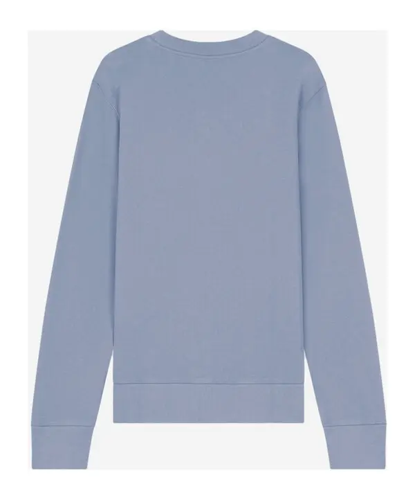 Maison Kitsuné Fox Head Patch Crewneck Sweatshirt - Blue