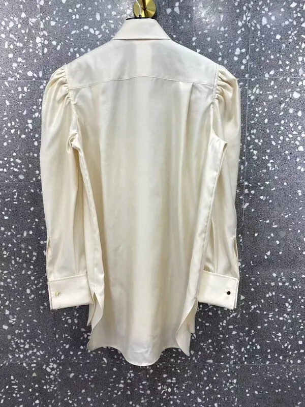 Max Mara Faraday Puff-sleeved Shirt - Wool White