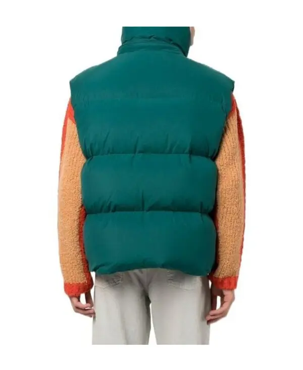 Off-White Logo Print Zip-up Padded Vest