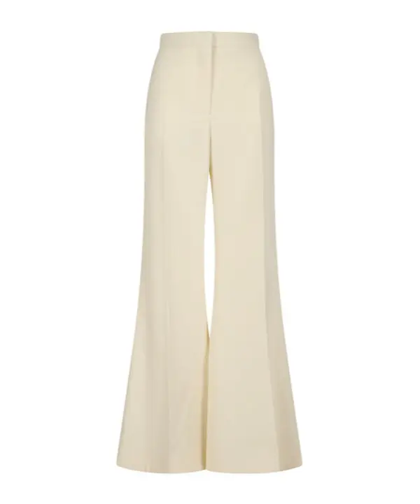 Givenchy Mid-waisted Wide-leg Pants - Cream