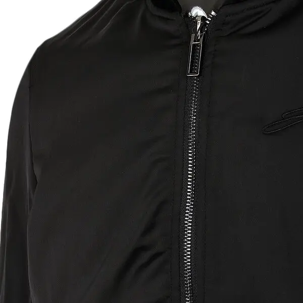 Emporio Armani Logo Embroidered Reversible Bomber Jacket