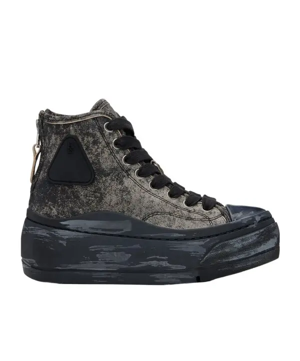 R13 Kurt High-top Sneakers - Black