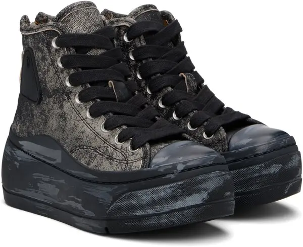 R13 Kurt High-top Sneakers - Black