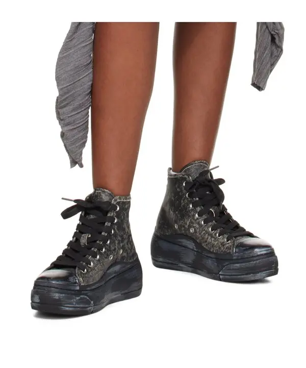 R13 Kurt High-top Sneakers - Black