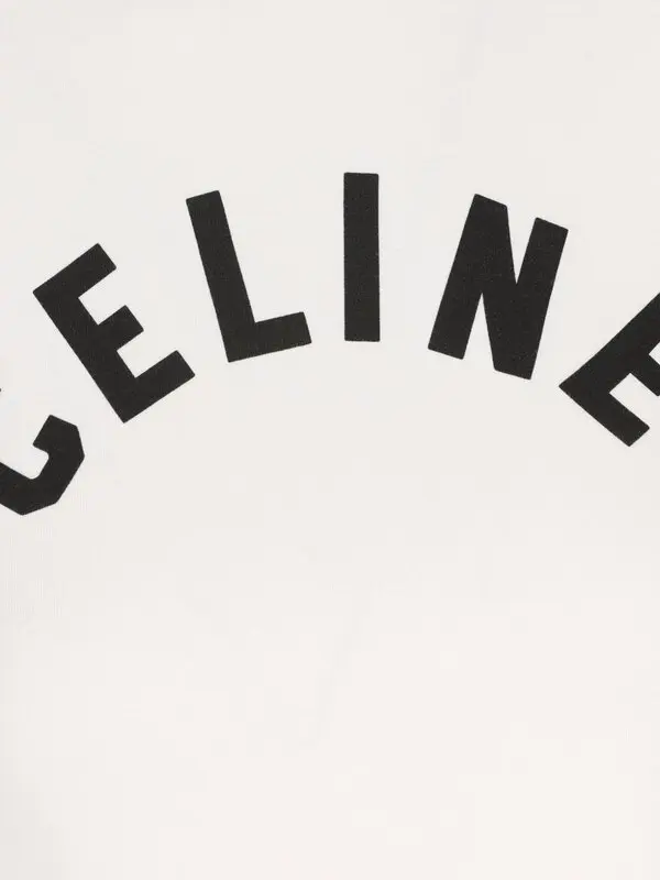 Celine Short-sleeved T-shirt With Round Neck - No