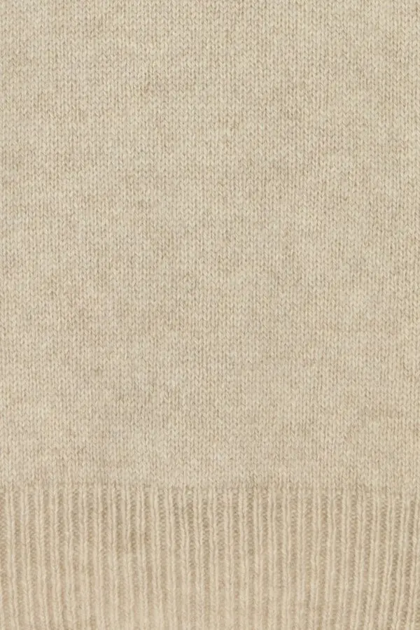 THE ROW Leach Mélange-effect V-neck Sweater - Nude