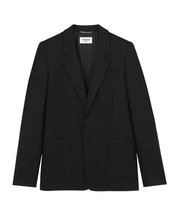 Saint Laurent Long Sleeve Single-breasted Jacket