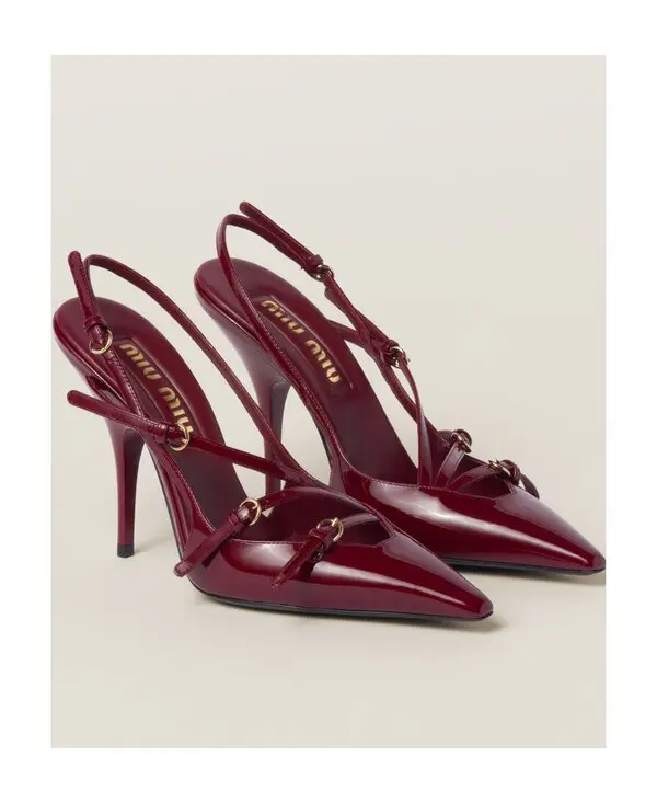 Miu Miu Pointed Toe Slingback Pumps