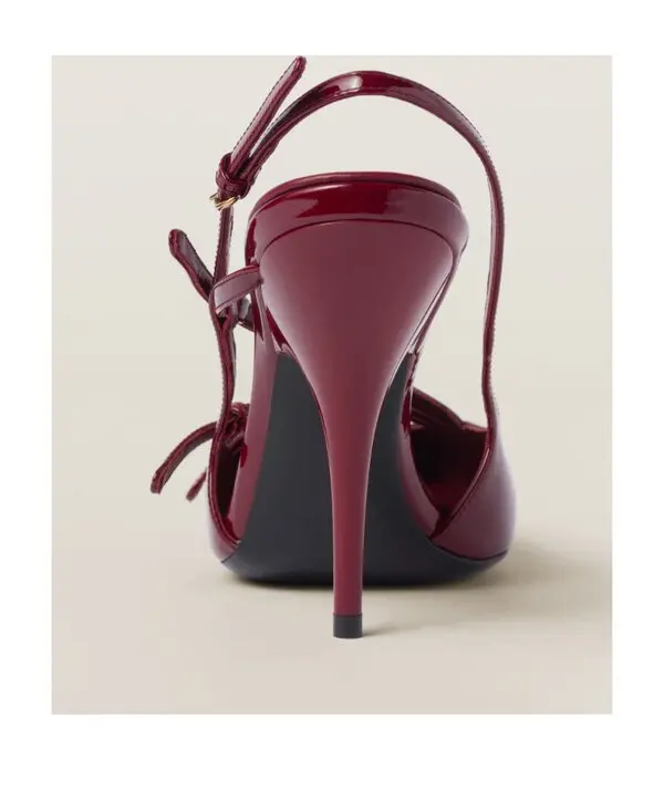 Miu Miu Pointed Toe Slingback Pumps