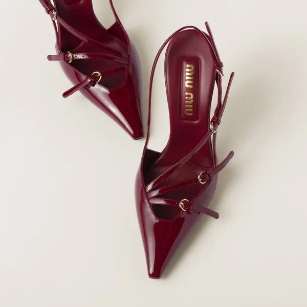 Miu Miu Pointed Toe Slingback Pumps