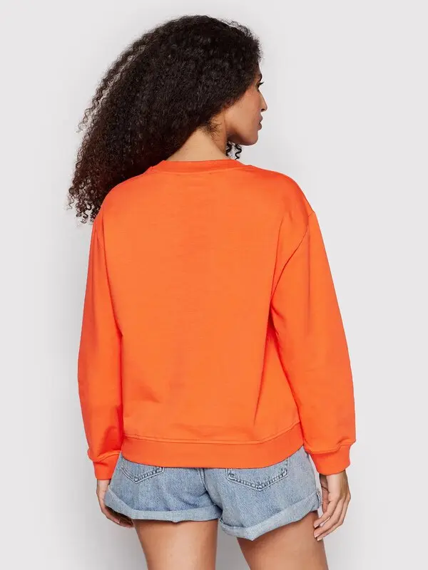 Moschino Heart Logo Sweatshirt - Orange