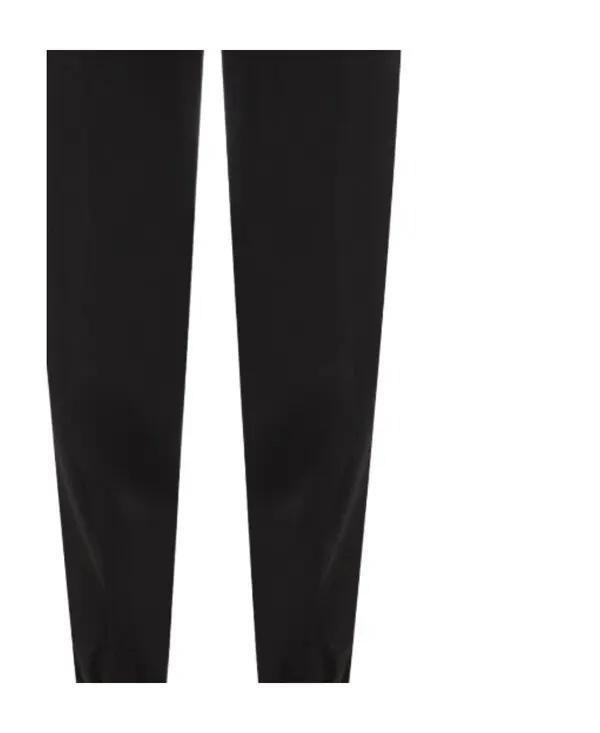 JIL SANDER High Waist Drawstring Track Pants - Black