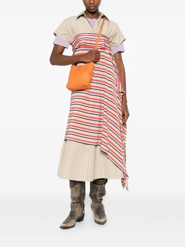 Miu Miu Leather Bucket Bag - Orange