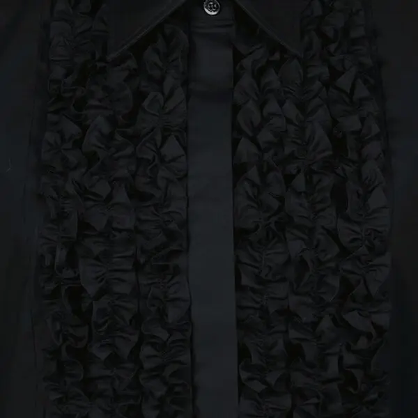 Moschino Sleeveless Ruffled Lapel Dress