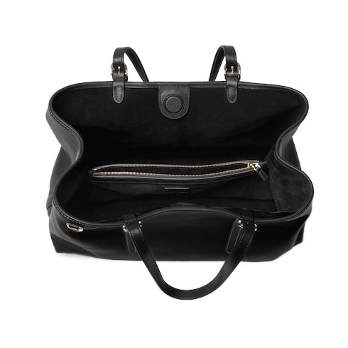 Gucci Gg Emblem Medium Tote Bag - Black