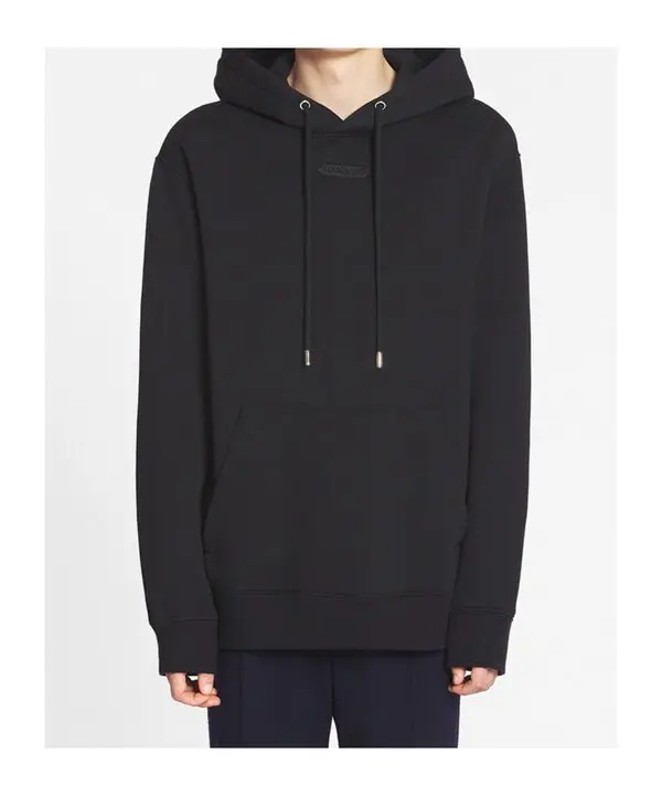 LANVIN Logo Embroidered Drawstring Hoodie