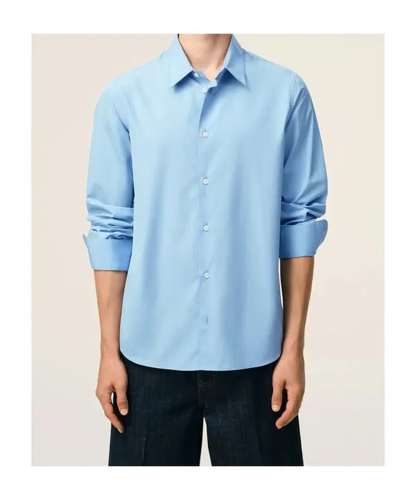 AMI Paris Poplin Tailor Shirt - Blue