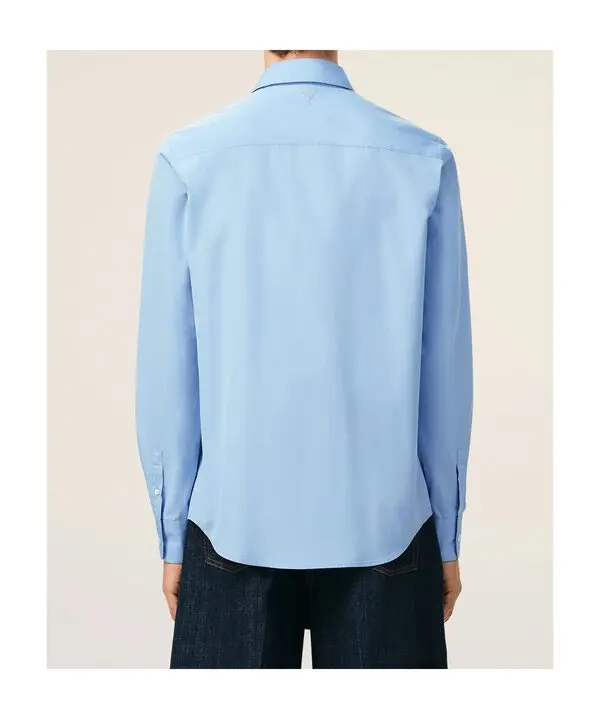 AMI Paris Poplin Tailor Shirt - Blue