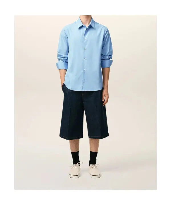 AMI Paris Poplin Tailor Shirt - Blue