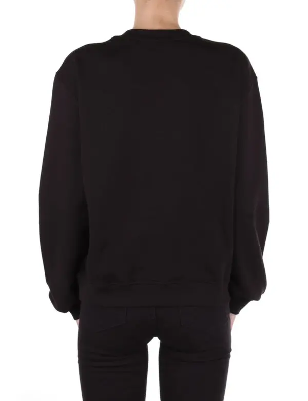Moschino Leopard Heart Logo Sweatshirt