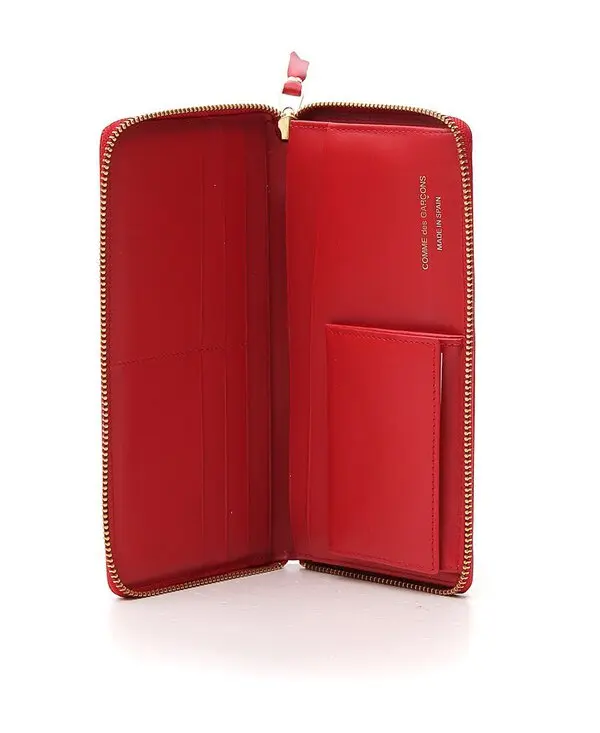 Comme Des Garçons Polka Dot Printed Zip-around Wallet