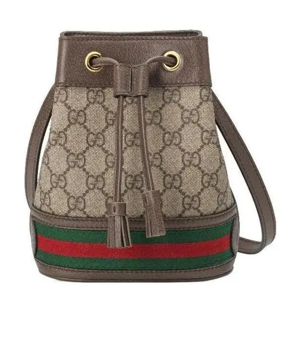 Gucci Ophidia Mini Bucket Bag - Beige/ebony