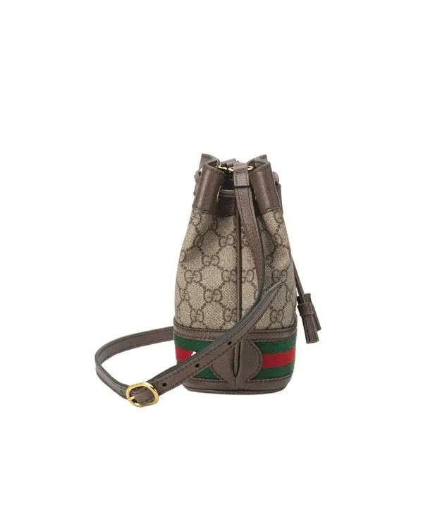 Gucci Ophidia Mini Bucket Bag - Beige/ebony
