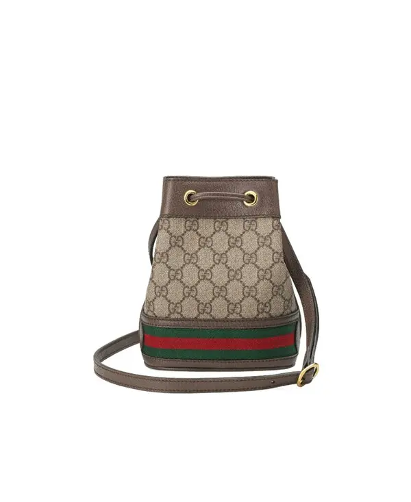 Gucci Ophidia Mini Bucket Bag - Beige/ebony