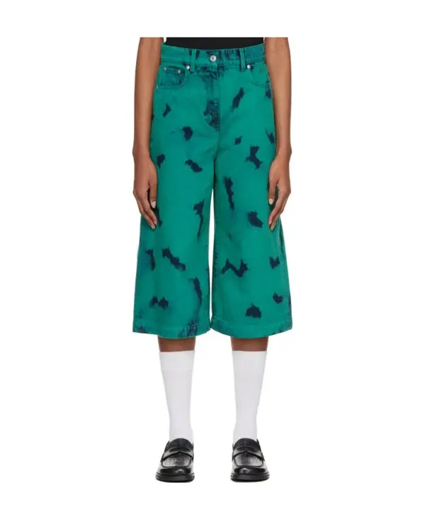 MSGM Tie-dye Cropped Jeans
