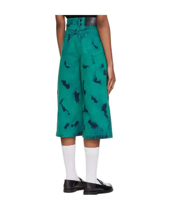 MSGM Tie-dye Cropped Jeans