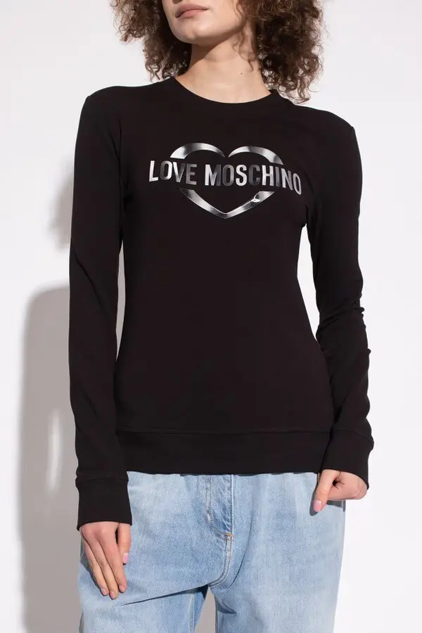 Moschino Long Sleeve Logo Top