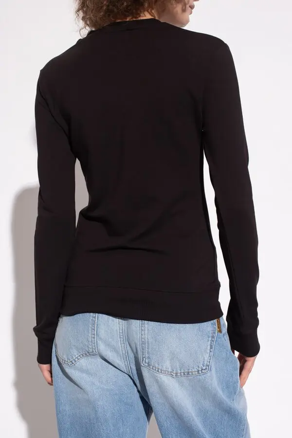 Moschino Long Sleeve Logo Top