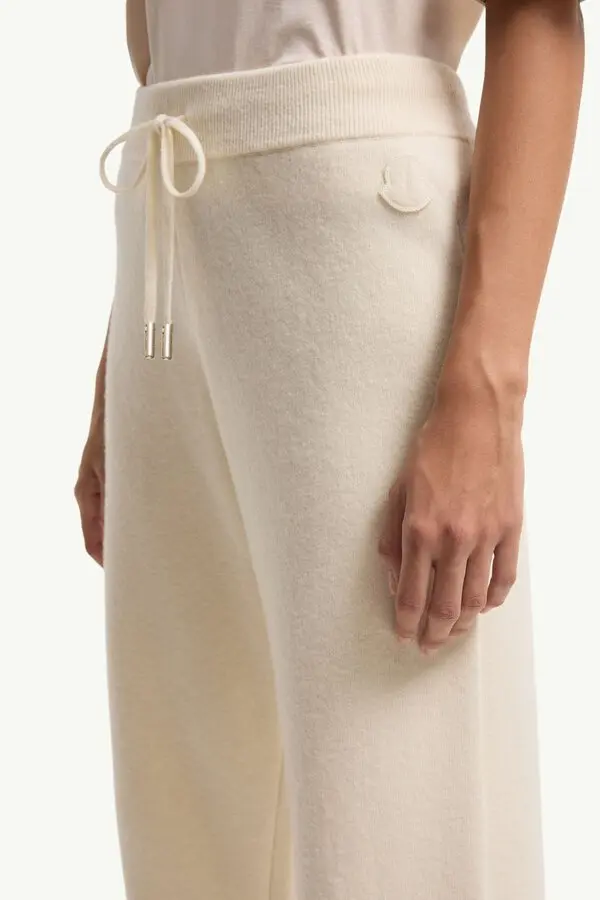 Moncler Drawstring Knitted Trousers - White