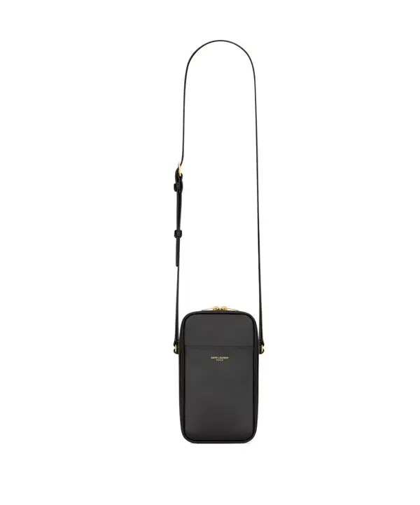 Saint Laurent Zip-up Nano Messenger Bag - Black