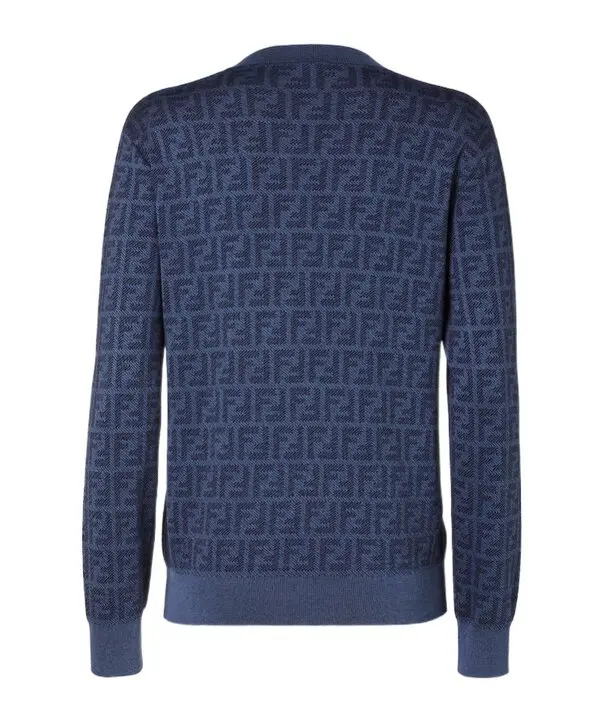Fendi Ff Jacquard Crewneck Jumper