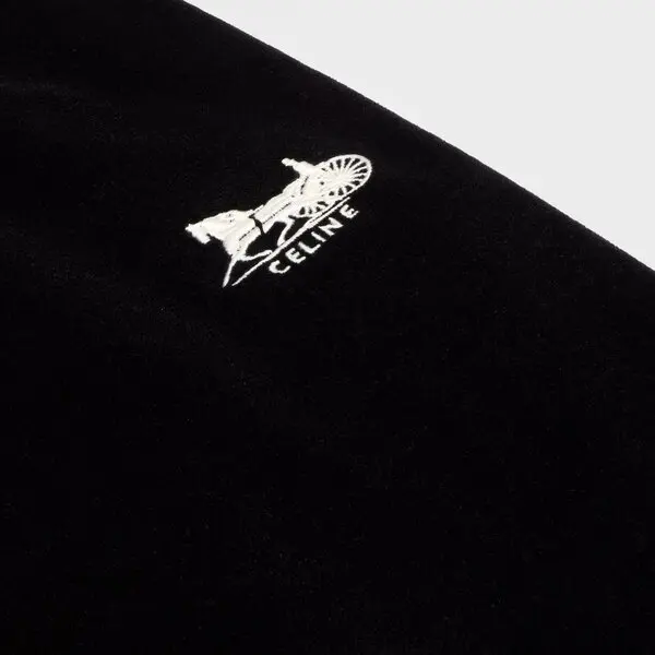 Celine Tracksuit Pants In Velvet Jersey