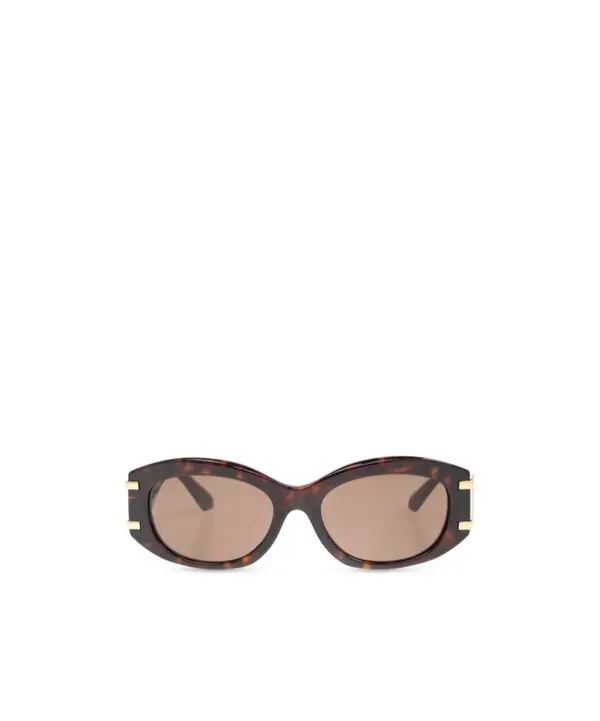 Dolce & Gabbana Oval Frame Sunglasses - Nude