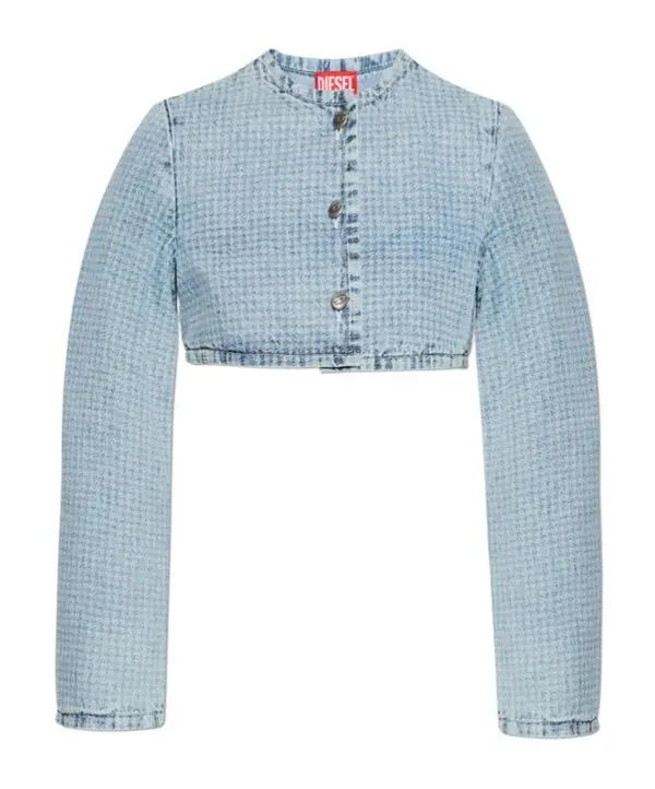 DIESEL® De-terri-s" Button Crop Jacket - Blue